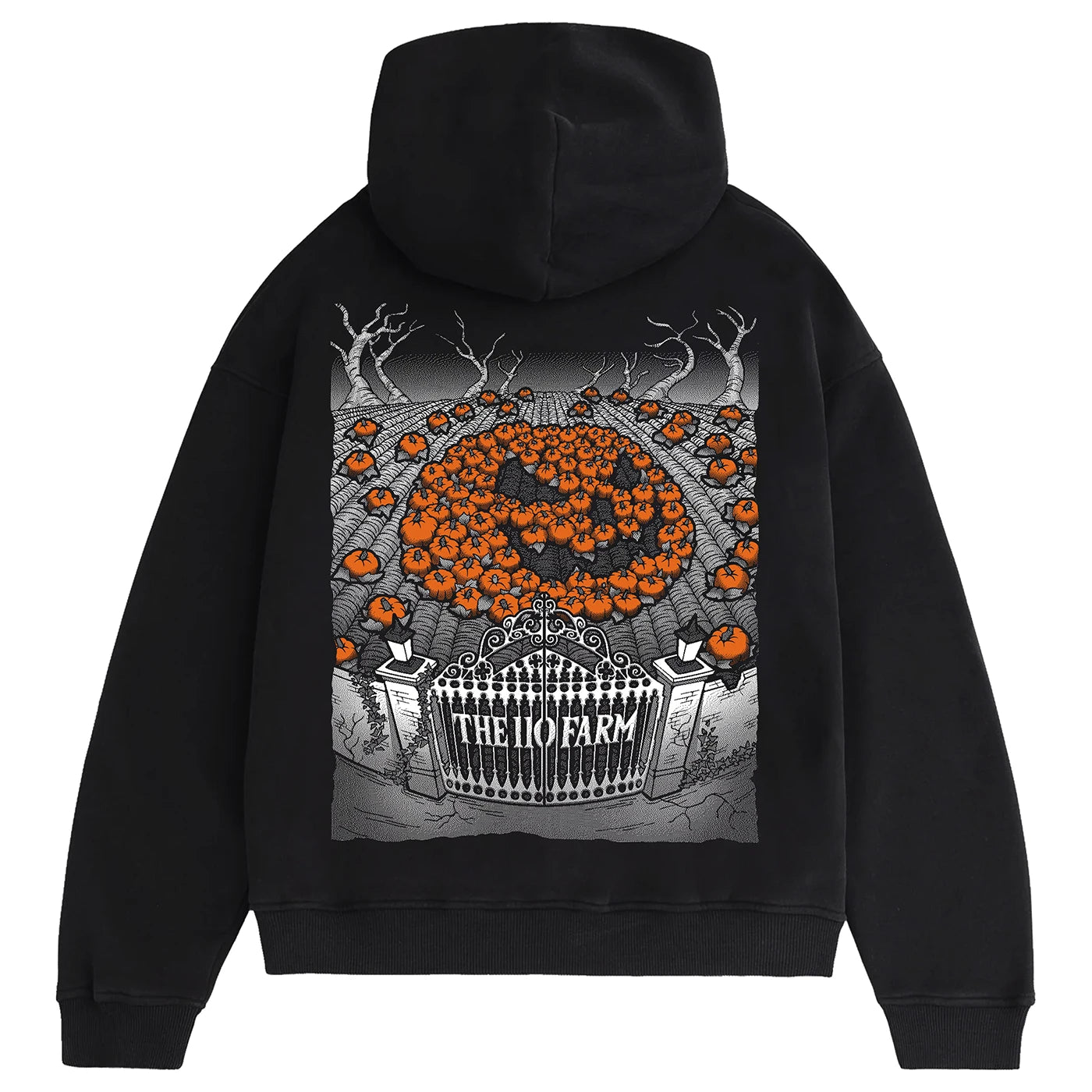 The 110 Farm Pumpkin Hoodie Black